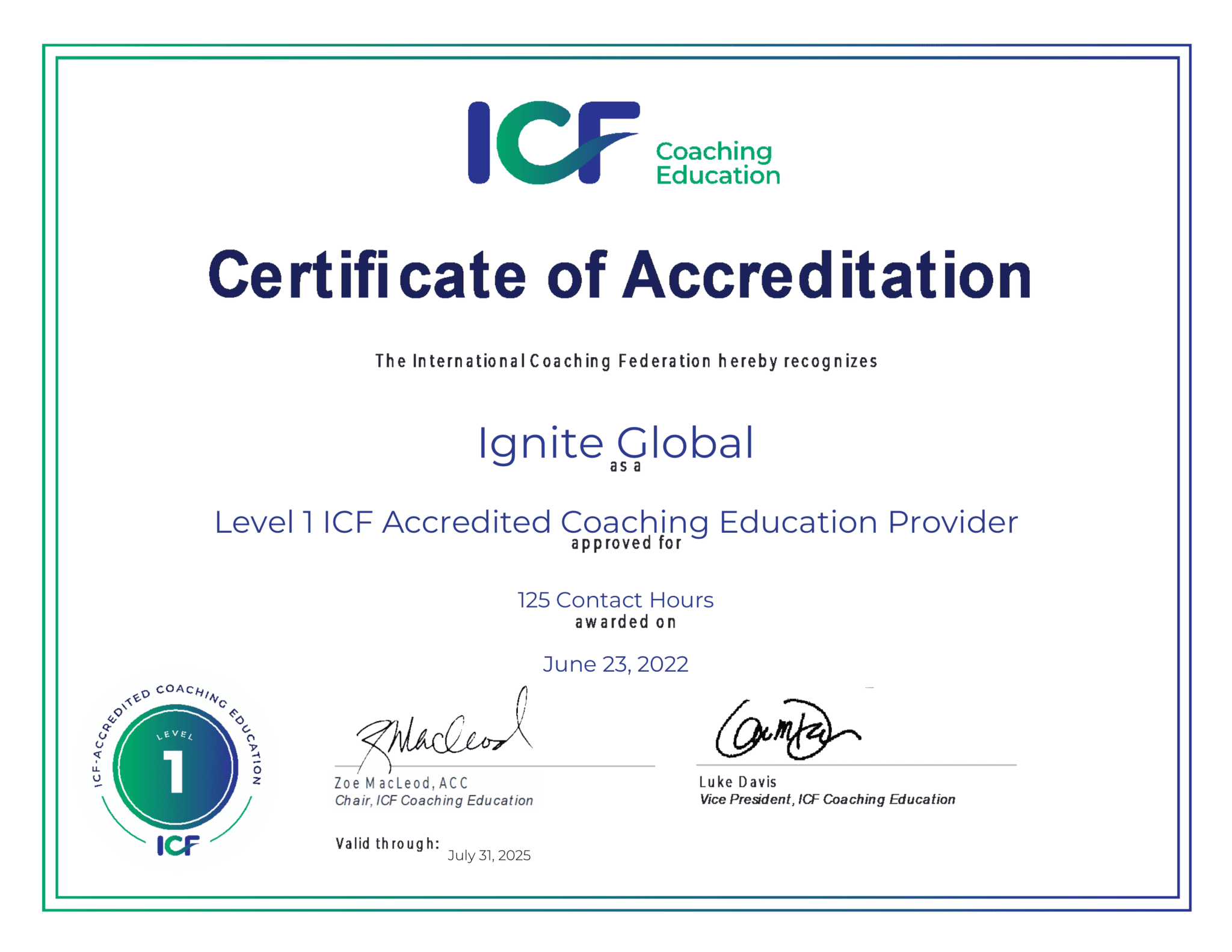 ICF Accredited Coaching Training Programs - Ignite Global